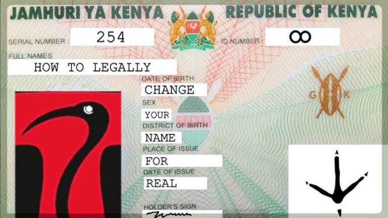 Process of Change of Name | P. A. Kwega Advocates